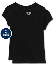 Girls Short Sleeve Basic Layering Tee 2-Pack | The Children's Place CA ...