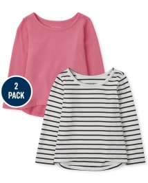 Toddler Girls Long Sleeve Print Top 2-Pack | The Children's Place CA ...