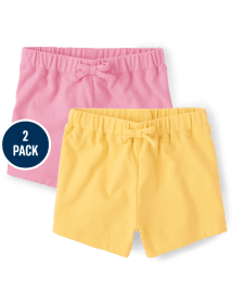 Toddler Girls Mix And Match Knit Pull On Shorts 2-Pack | The Children's ...