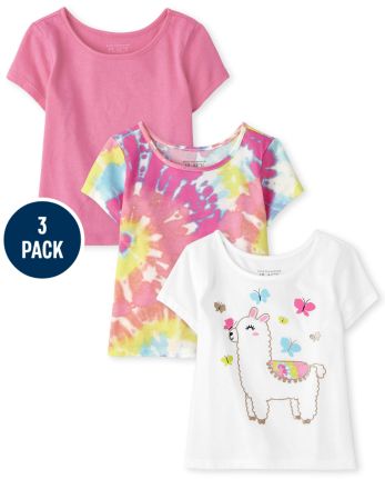 Toddler Girls Short Sleeve Basic Layering Tee 3-Pack | The Children's Place
