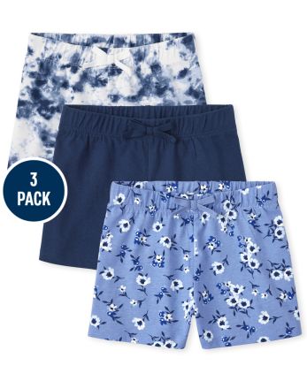 Girls Print Knit Shorts 3-Pack | The Children's Place