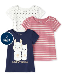 Toddler Girls Short Slit Sleeve Tunic Top 3-Pack | The Children's Place ...