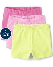 Toddler Girls Cartwheel Shorts 3-Pack - BERRY SORBET | The Children's ...