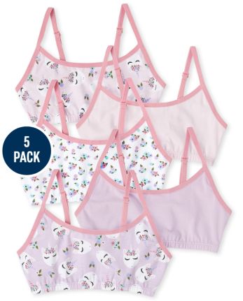 Girls Unicorn Bralette 5-Pack | The Children's Place