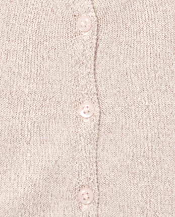 Girls Metallic Cardigan - PINK | The Children's Place