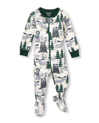 Baby And Toddler Boys Long Sleeve 'Daddy's Little Explorer' Bear Print ...