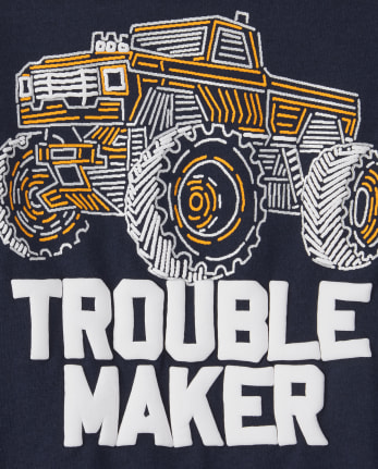 Baby And Toddler Boys Long Sleeve Graphic Football Top - BLUE | The ...