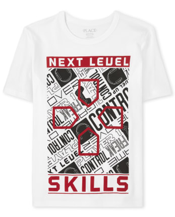 Boys Short Sleeve 'Next Level Skills' Video Game Graphic Tee | The ...
