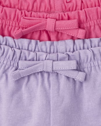 Baby Girls Knit Shorts 5-Pack | The Children's Place - MULTI CLR