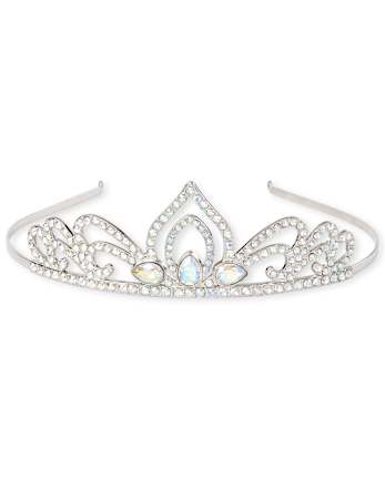Girls Jeweled Tiara Metal Headband | The Children's Place - SILVER