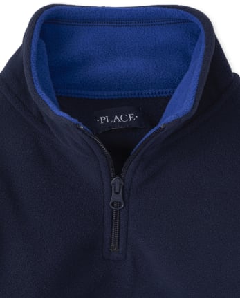 Boys Long Sleeve Colorblock Microfleece Half Zip Pullover | The ...