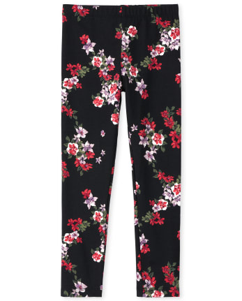 Girls Print Knit Leggings