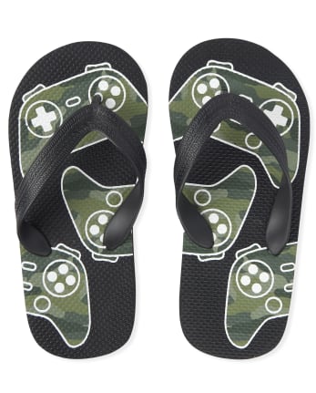 Boys Camo Video Game Flip Flops | The Children's Place