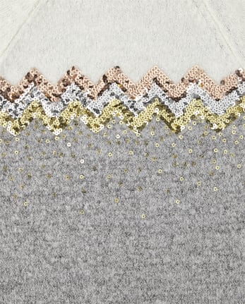 Girls Long Sleeve Sequin Sweater Dress | The Children's Place - H/T MIST