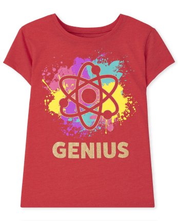 Girls Short Sleeve Genius Graphic Tee | The Children's Place CA - S/D ...