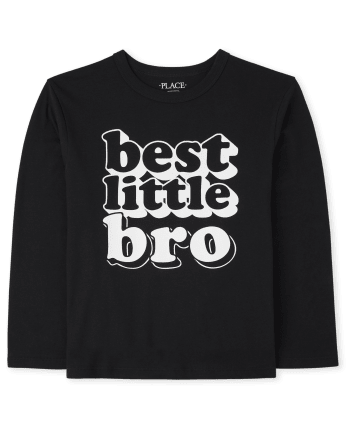 Baby And Toddler Boys Long Sleeve Best Little Bro Graphic Tee | The ...