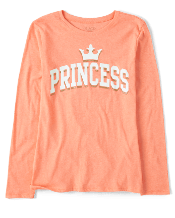 Girls Long Sleeve Princess Graphic Tee | The Children's Place CA - S/D ...