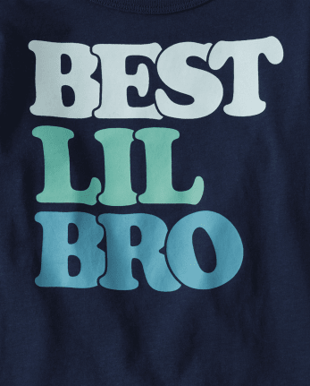 Baby And Toddler Boys Short Sleeve Lil Bro Graphic Tee | The Children's ...