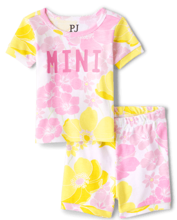 Baby And Toddler Girls Mommy And Me Short Sleeve Mini Floral Print Snug ...