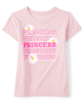Girls Short Sleeve Princess Graphic Tee | The Children's Place - S/D ...