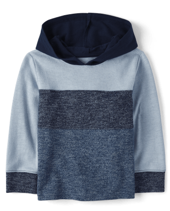 Baby And Toddler Boys Long Sleeve Colorblock Hooded Top | The Children ...