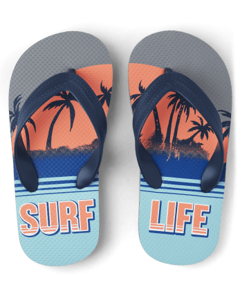 Boys Surf Shark Flip Flops 2-Pack | The Children's Place - MULTI CLR