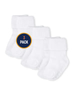 Unisex Baby And Toddler Triple Roll Socks 3-Pack