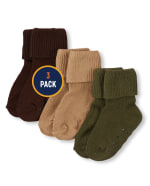 Unisex Baby And Toddler Triple Roll Socks 3-Pack