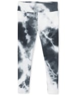 Girls Tie Dye Knit Hi-Rise Leggings