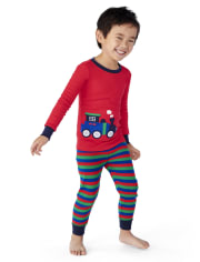 Boys Long Sleeve Train Snug Fit Cotton Pajamas - Gymmies | Gymboree CA ...