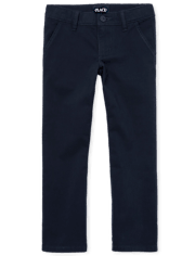 Girls Uniform Woven Bootcut Chino Pants | The Children's Place