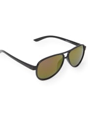 Toddler Boys Plastic Aviator Sunglasses