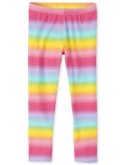 Girls Rainbow Leggings