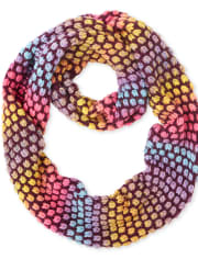 Girls Rainbow Infinity Scarf