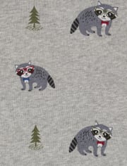Baby And Toddler Boys Long Sleeve 'Mommy's Little Rascal' Raccoon Print ...