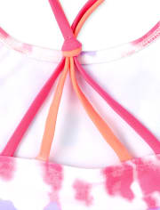 Girls Sleeveless Rainbow Tie Dye Tankini Swimsuit | The Children's Place