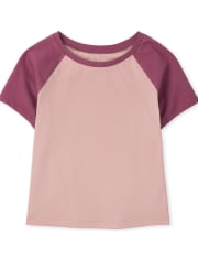 Girls Short Sleeve Colorblock Raglan Top | The Children's Place