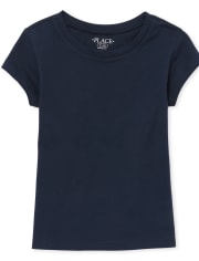 Girls Short Sleeve Basic Layering Tee 2-Pack | The Children's Place - TIDAL