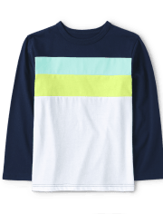 Boys Long Sleeve Colorblock Top | The Children's Place - TIDAL