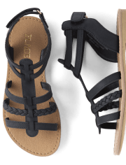 Girls Gladiator Sandals - BLACK | The Children's Place