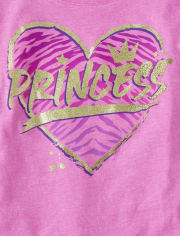 Girls Long Sleeve Princess Heart Graphic Tee | The Children's Place - S ...