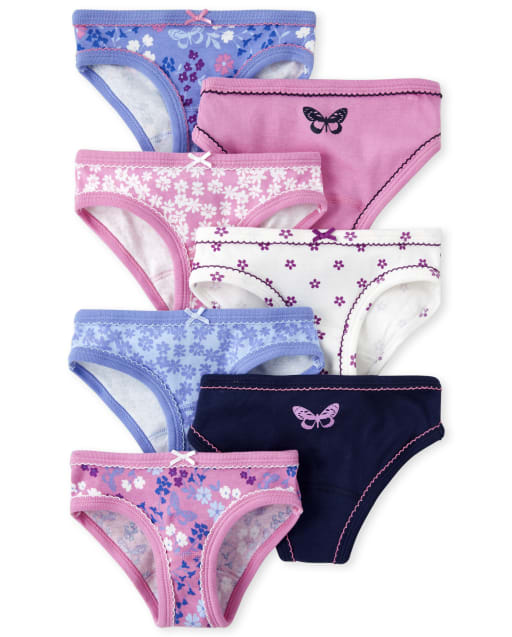 Girls Floral Briefs 7-Pack | Gymboree - WHITE