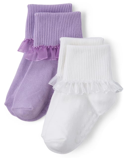 Girls Ruffle Socks 2-Pack - Spring Blooms | Gymboree - SIMPLYWHT