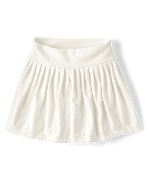 Girls Woven Pleated Skort - Little Essentials - WHITE | Gymboree