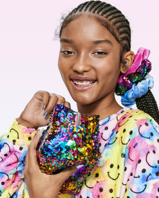 Teen Girls Sequin Hair Pouch And Scrunchie Set | The Children's Place ...