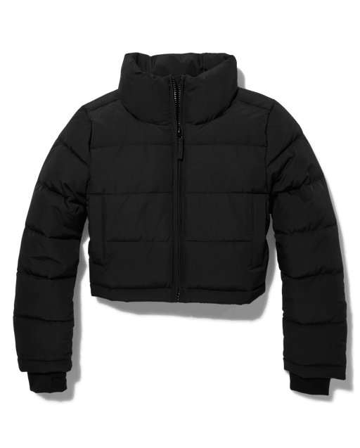 Tween Girls Long Sleeve Puffer Jacket - BLACK | The Children's Place