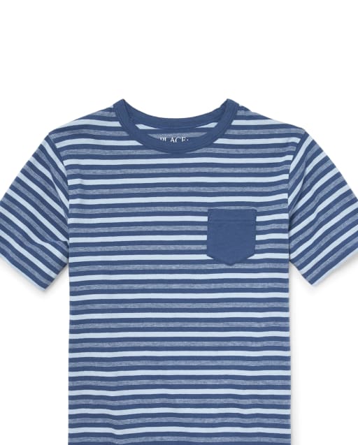 Boys Mix And Match Short Sleeve Striped Pocket Top | The Children's ...