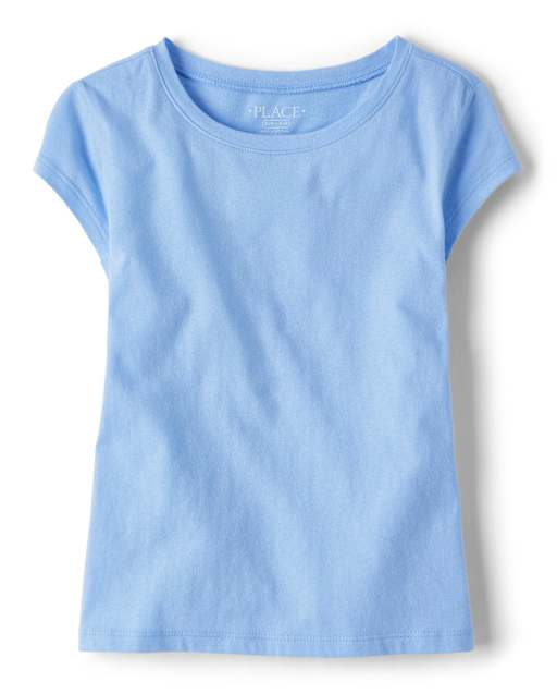 Girls Short Sleeve Regular Basic Layering Tee - DAYBREAK | The Children ...