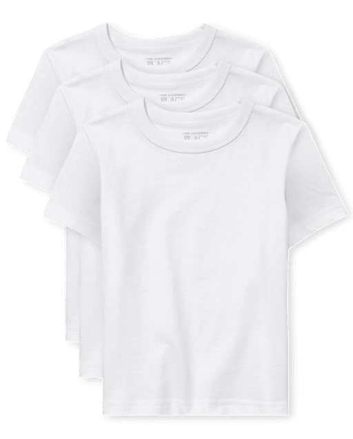 Baby And Toddler Boys Basic Layering Tee 3 Pack WHITE The Children s Place