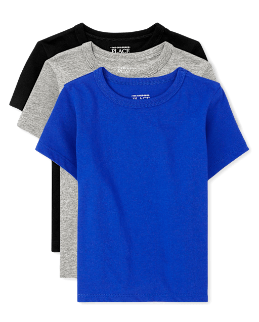 Baby And Toddler Boys Basic Layering Tee 3-Pack - MULTI | The Children ...